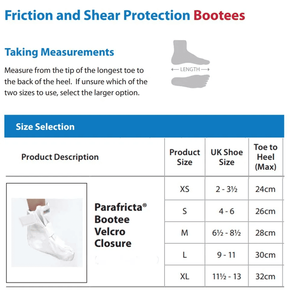Single Bootee Velcro Closure - Single - X Small from Essential Aids