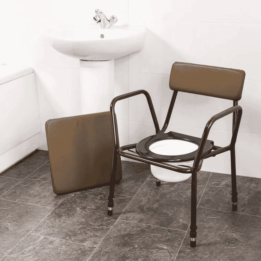 Dovedale Adjustable Commode Chair - Flat-Pack from Essential Aids