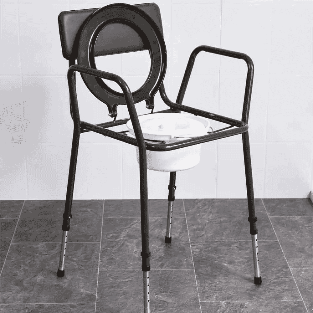 Dovedale Adjustable Commode Chair - Flat-Pack from Essential Aids