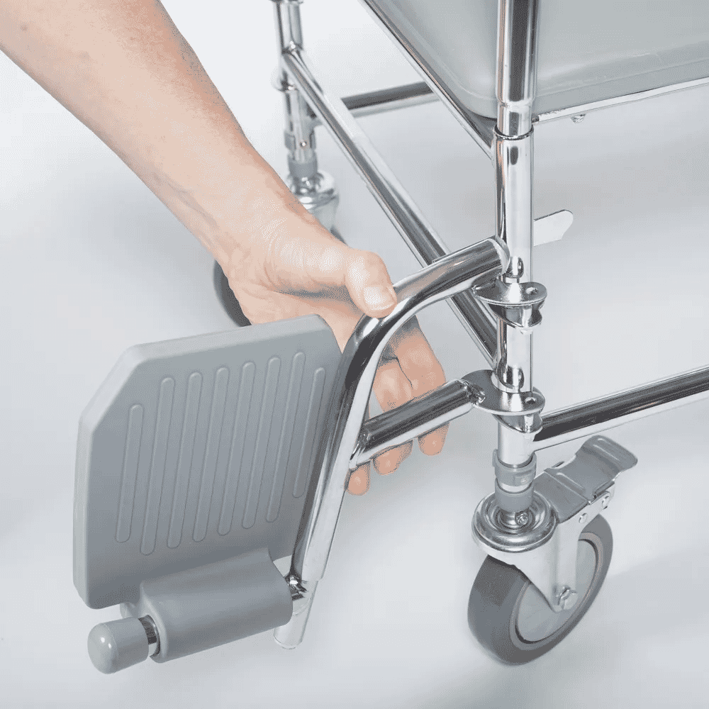 Healthcare Wheeled Swivel Commode Footrests from Essential Aids