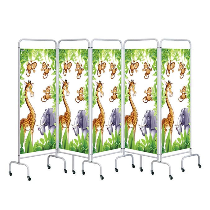 5 Panel Portable Privacy Screen - Jungle from Essential Aids