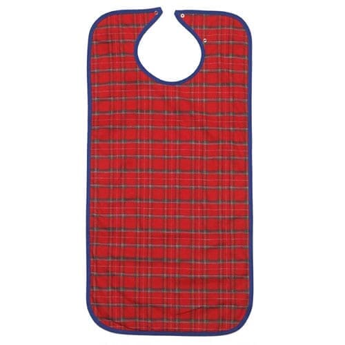 Adult Cotton Bib - Blue - Large from Essential Aids