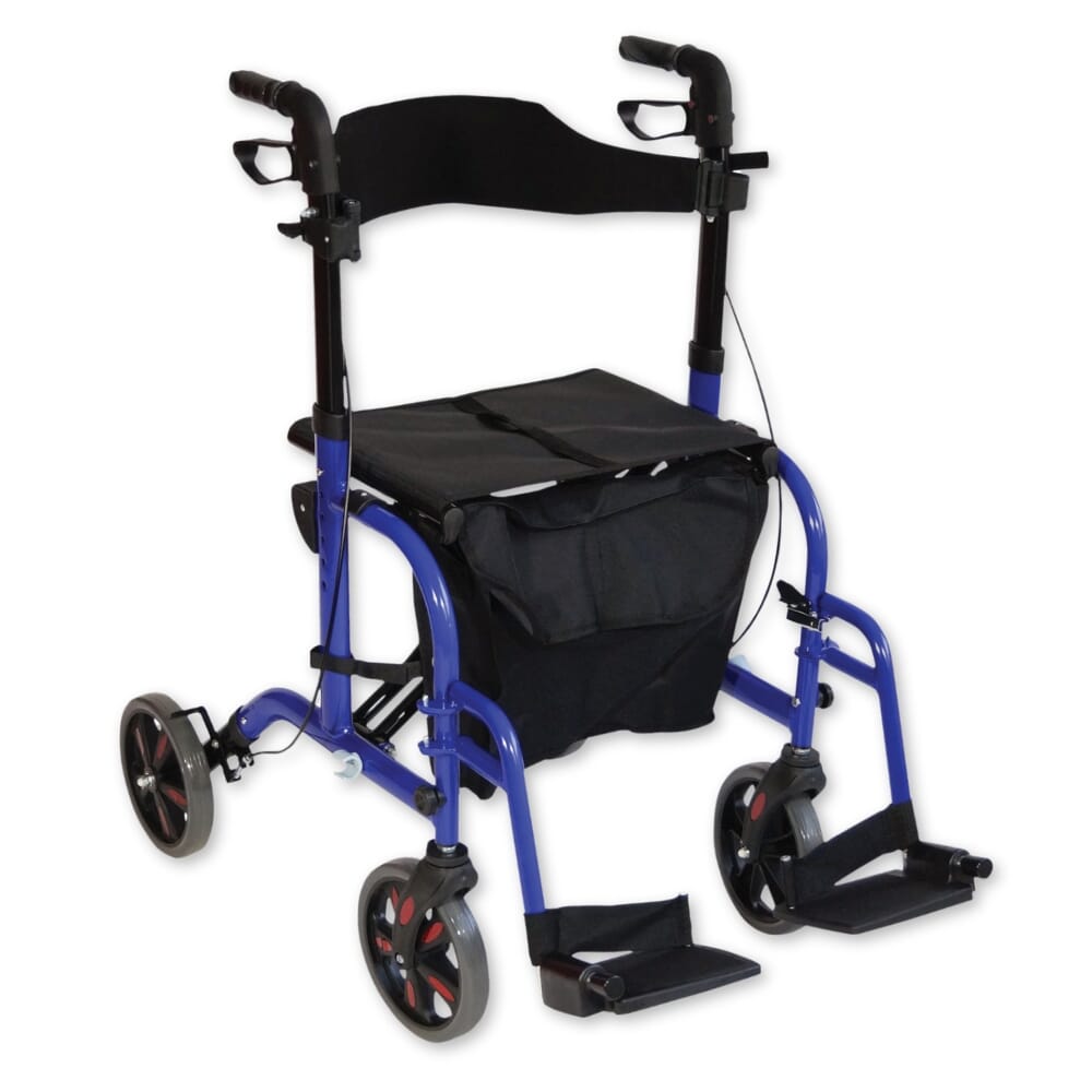 Aidapt Duo Rollator and Transit Chair - Aidapt Duo Deluxe - White from ...