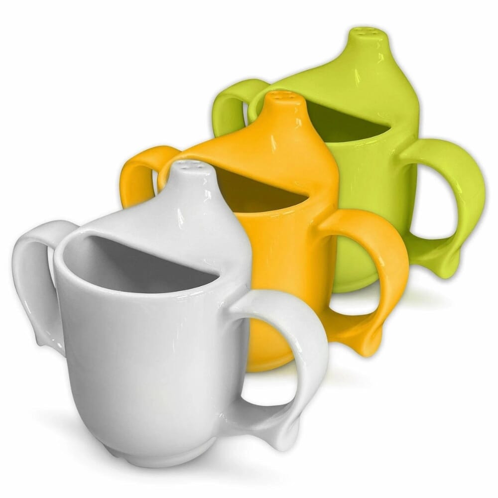 Non Spill Cup, Disabled Drinking Cups, Two Handled Mugs For Elderly