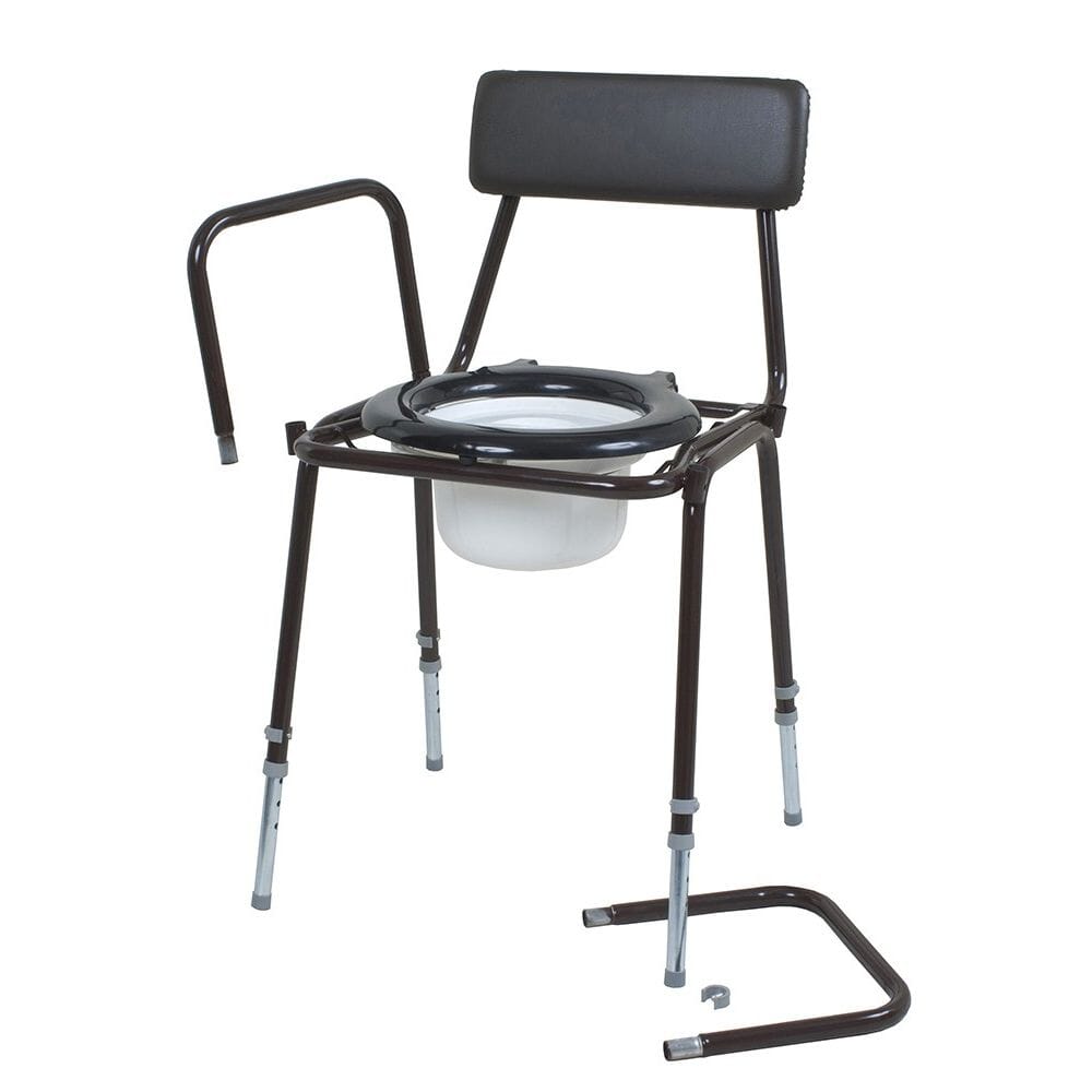 Dovedale Adjustable Height and Detachable Arms Commode from Essential Aids