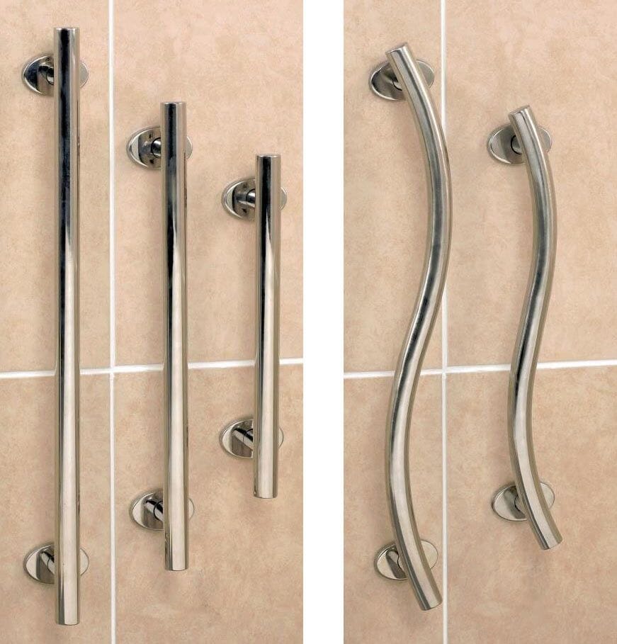 Polished Stainless Steel Grab Rails