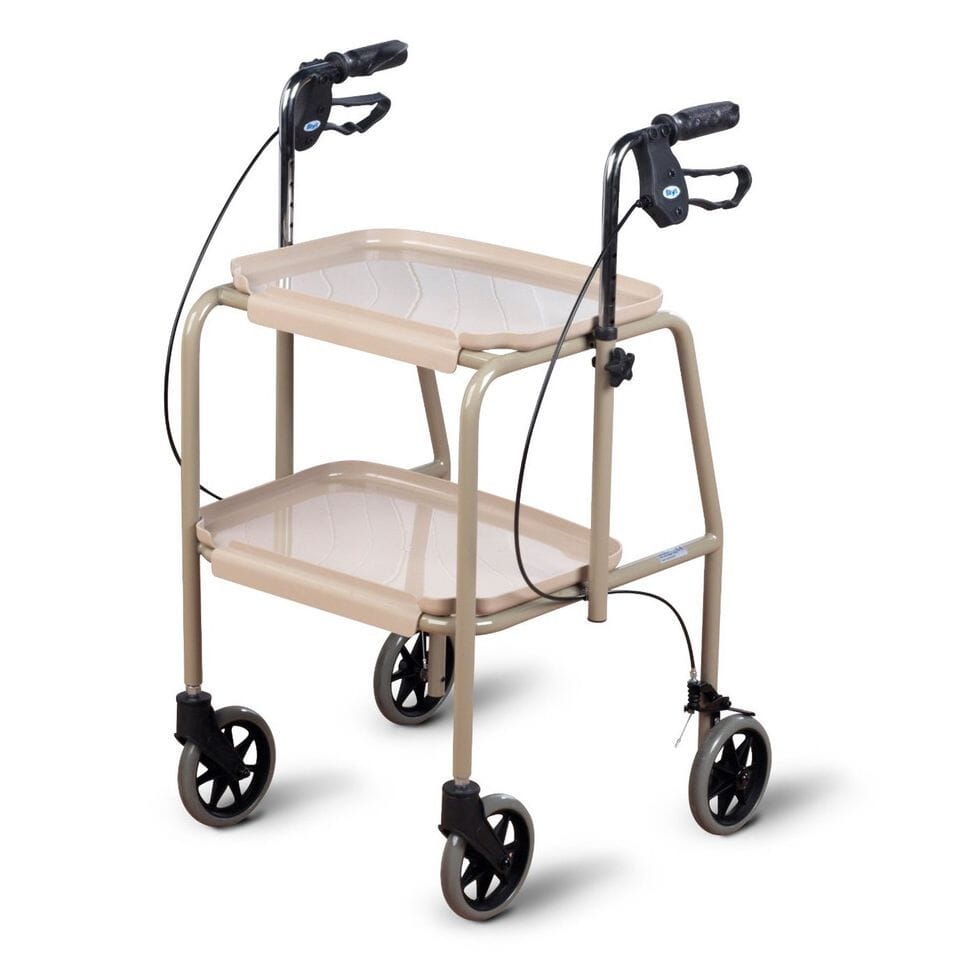 Kitchen Trolleys, Wheeled Wooden Kitchen Trolley For Elderly