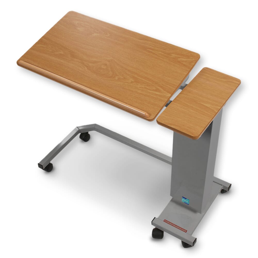 Easi-Riser Table with Tilting Top and Curved Base - White Base from ...