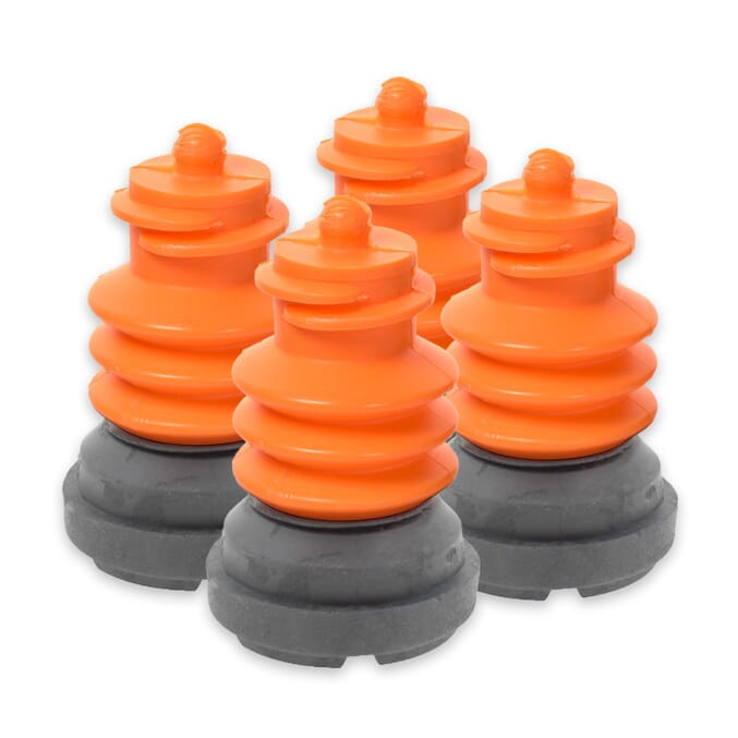 Flexyfoot Walking Stick Foot - Grey - Pack of 4 from Essential Aids