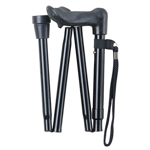 Folding Anatomical Walking Stick - Left from Essential Aids