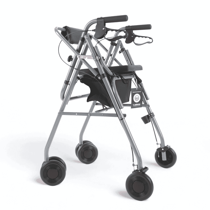 Glider Plus Adjustable Rollator - 21" Seat Height, Grey from Essential Aids