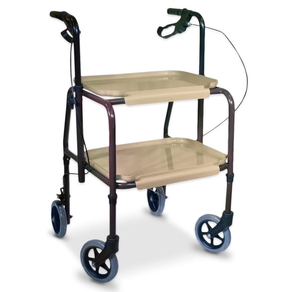Height Adjustable Kitchen Strolley Trolley with Brakes from Essential Aids