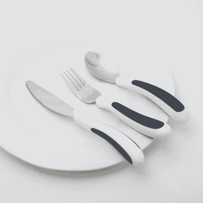 Kura Care Adult Cutlery Set - Black from Essential Aids