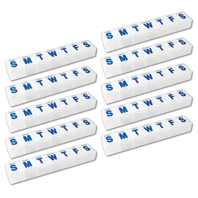 Large Pill Box - Pack of 10 from Essential Aids