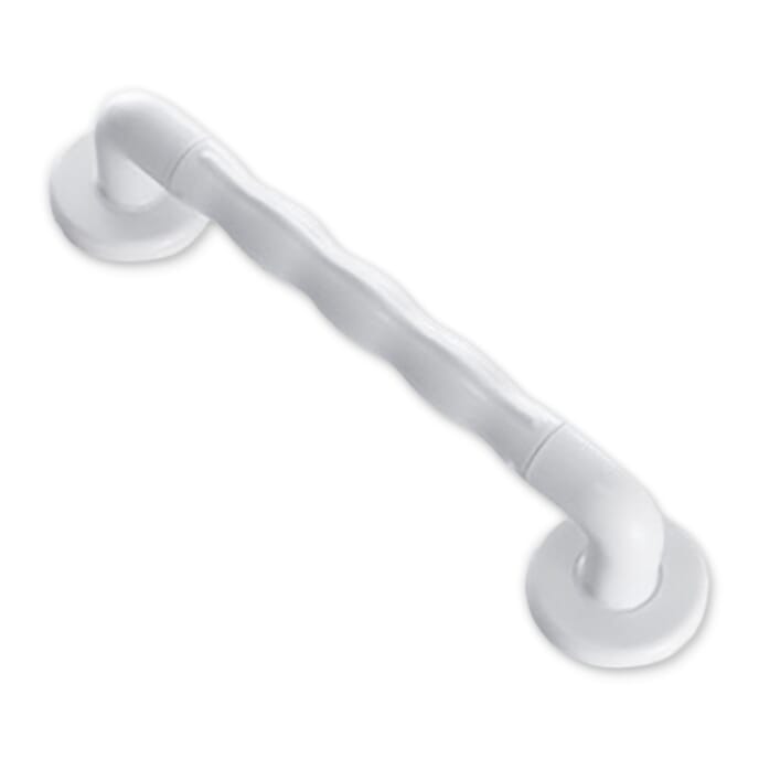 Natural Grip Plastic Grab Rail - White 30cm from Essential Aids
