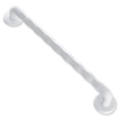 Natural Grip Plastic Grab Rail - White 60cm - White 30cm from Essential ...