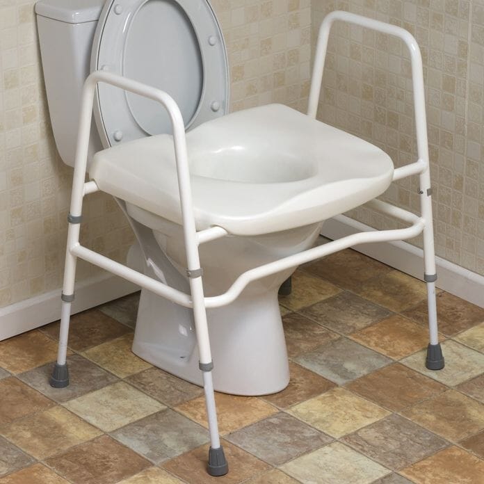Mowbray Extra Wide Toilet Seat & Frame - Free Standing from Essential Aids