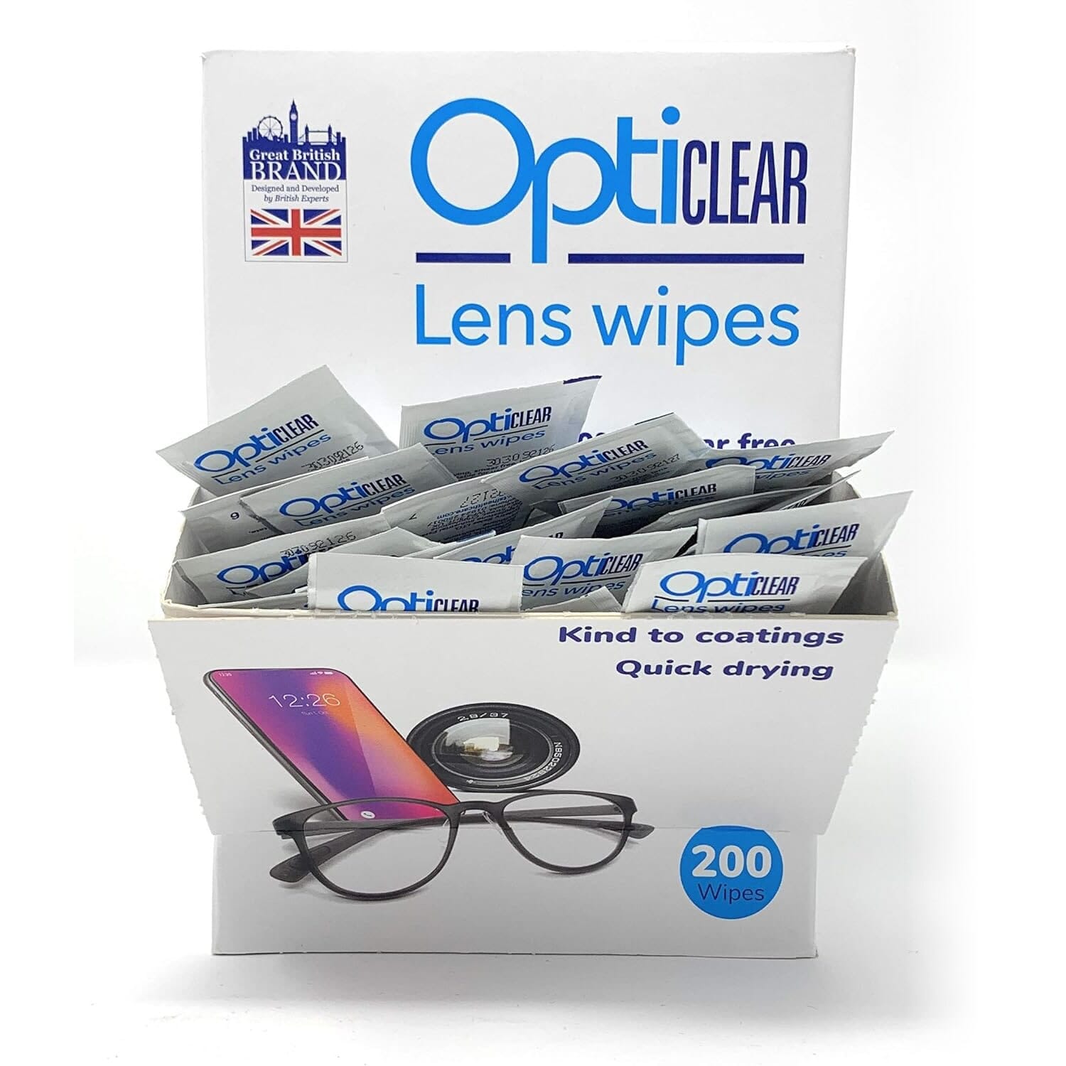 Opticlear Lens Cleaning Wipes - 1 Pack of 26 Wipes from Essential Aids