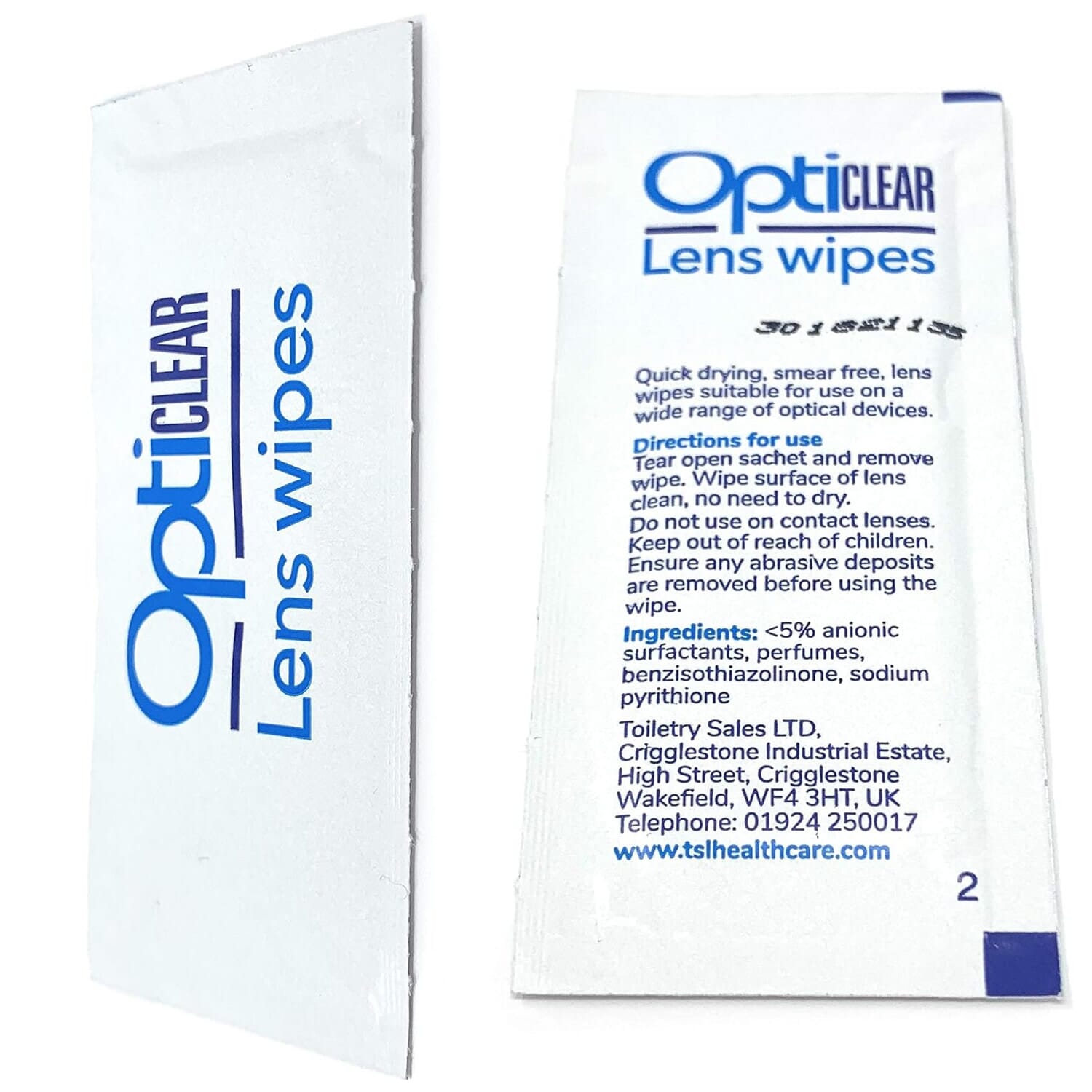 Opticlear Lens Cleaning Wipes - 1 Pack of 26 Wipes from Essential Aids