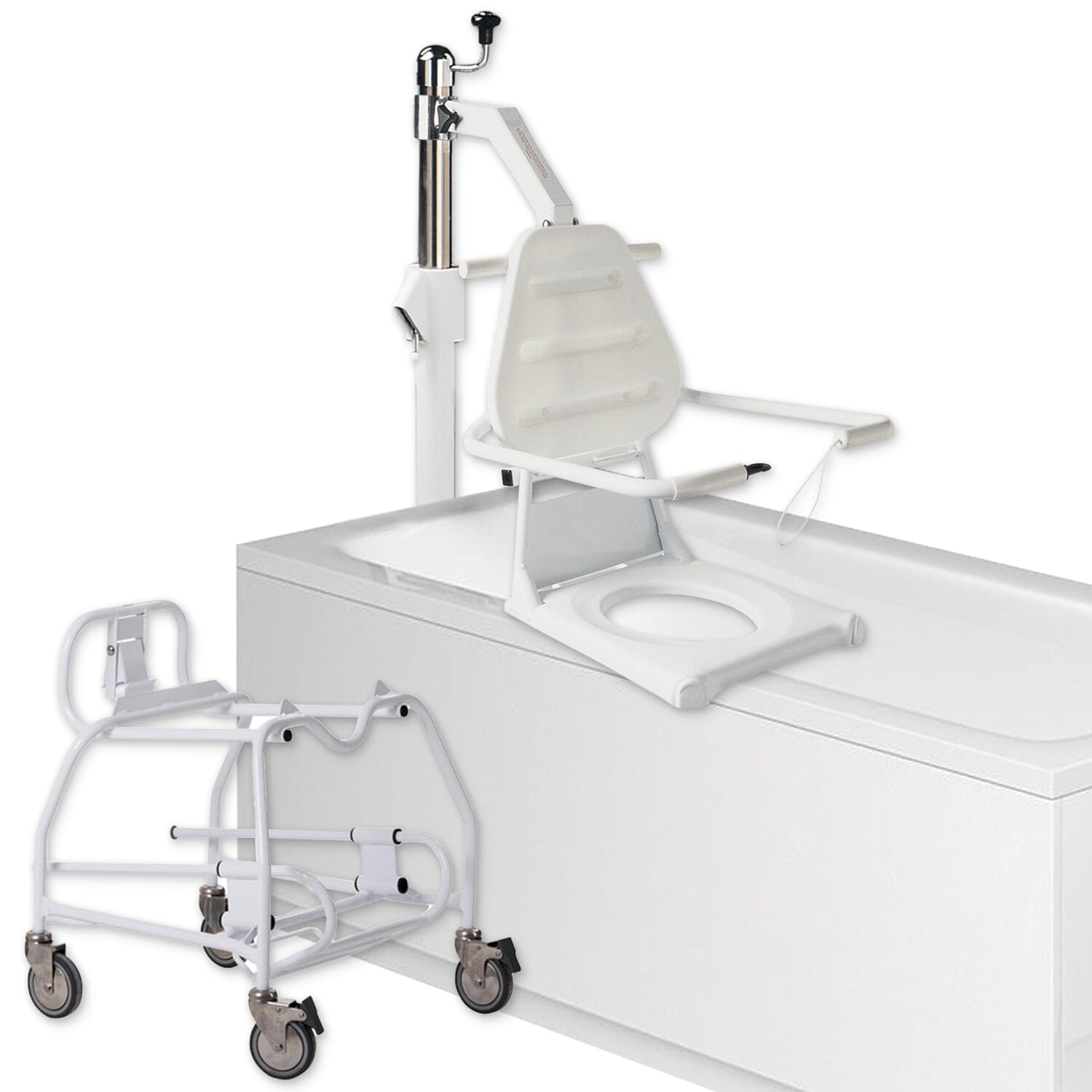 Oxford Mermaid Bath Hoist - End Fit - with Standard Seat Kit from ...