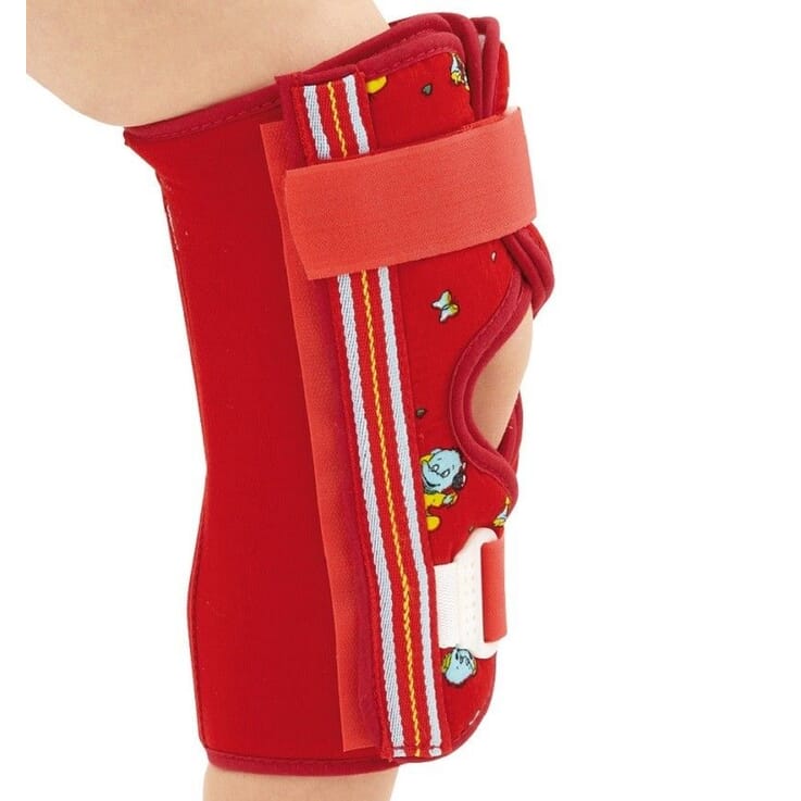 Paediatric Three Panel Knee Support - Medium Red from Essential Aids