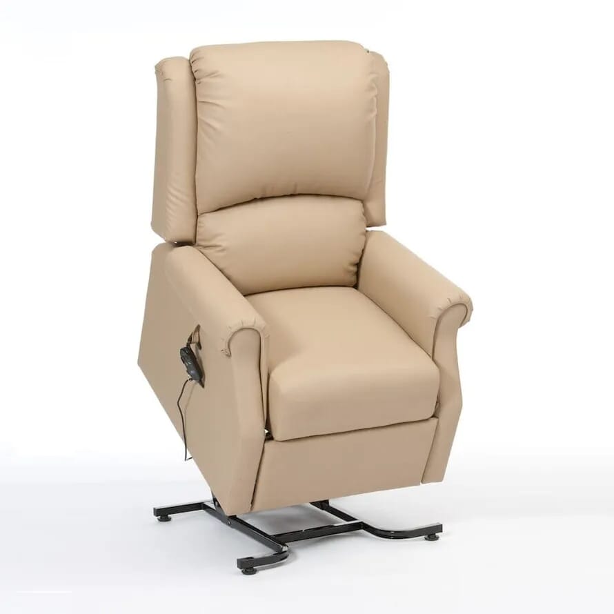 Rise & Recline Chair with Anti-Microbial PVC - Cobblestone - Black from ...