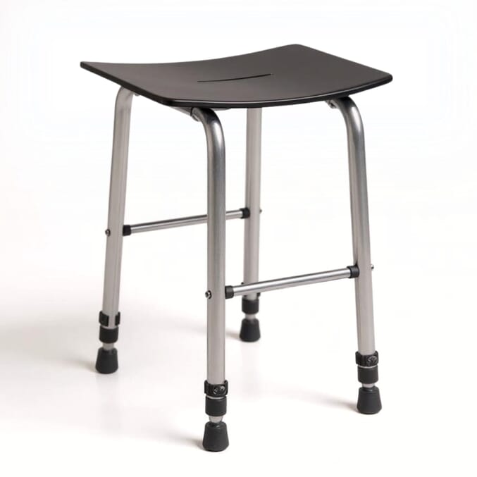 Rugao Adjustable Shower Seat - Black from Essential Aids