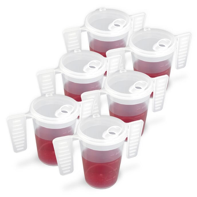 Six Pack Easy-Hold Control Cups from Essential Aids