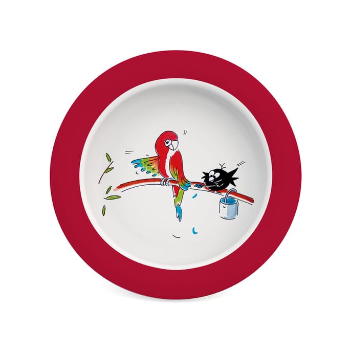 Small Plate With Sloped Base - Parrot from Essential Aids
