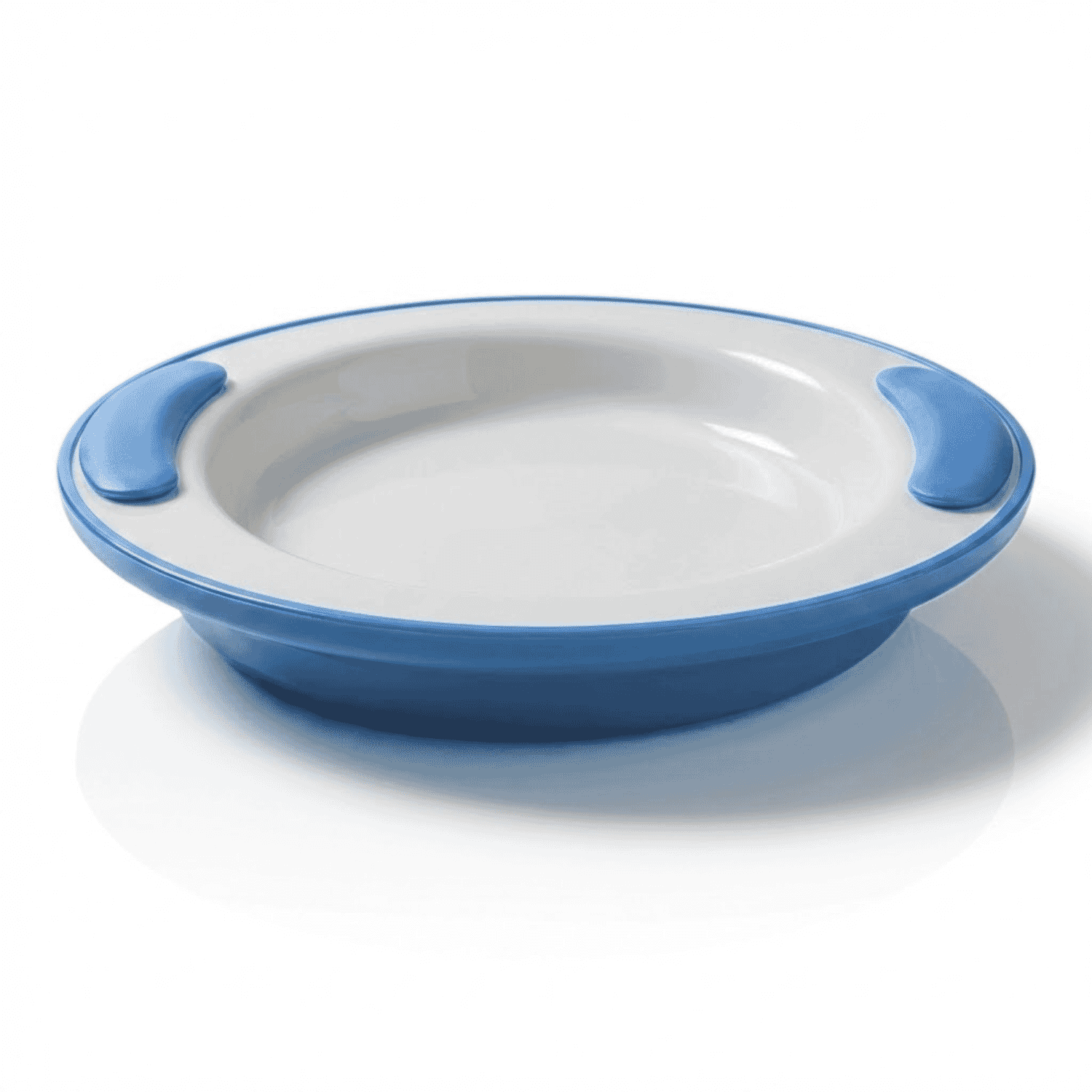 Soft Grip Keep Warm Thermo Plate - Light Blue & White - Red & White ...