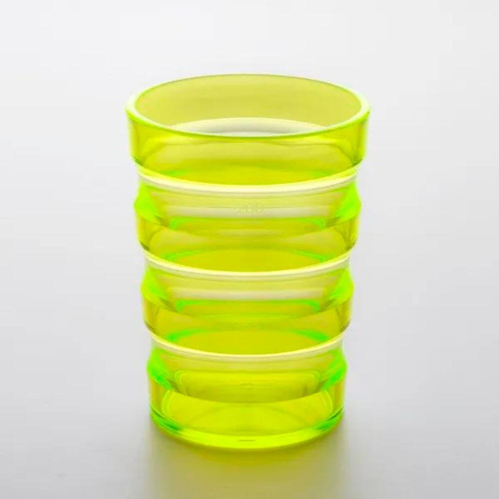 Sure Grip Non-Spill Cup - Yellow Cup with Drinking Lid - Clear Cup with ...