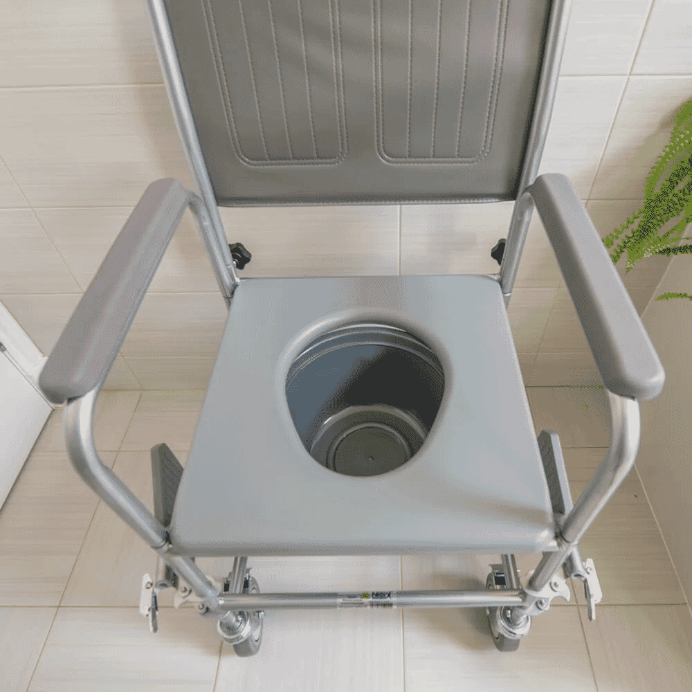 Wheeled Commode - Fixed Height from Essential Aids