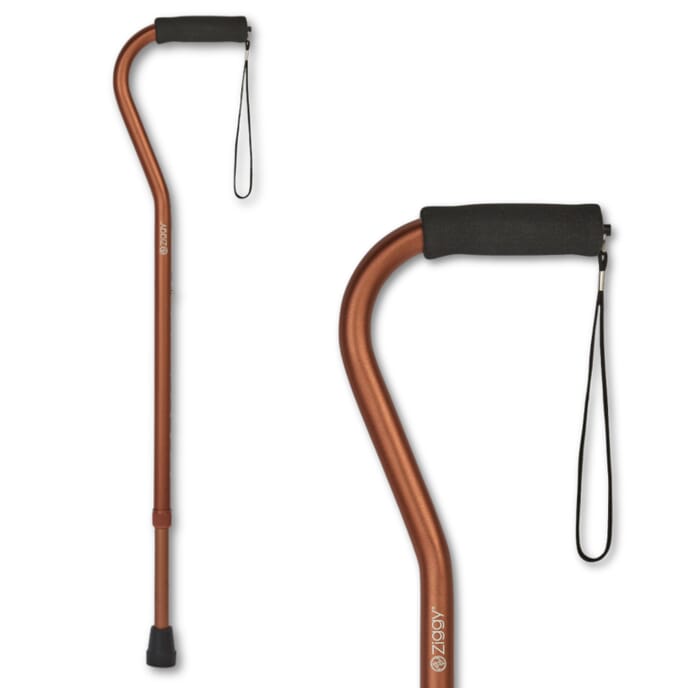 Ziggy Offset Walking Sticks - Bronze from Essential Aids
