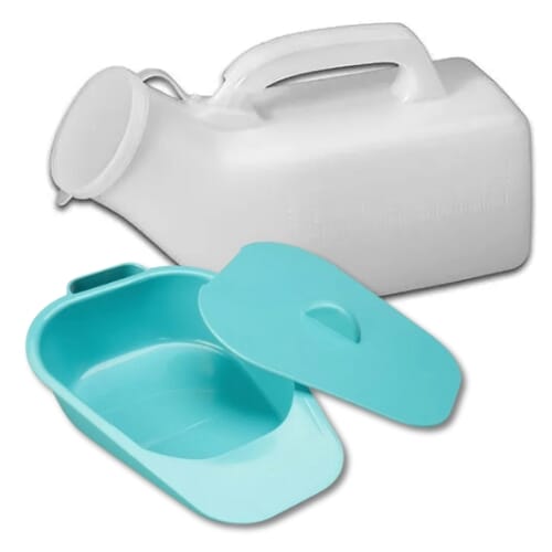 Bed Pans, Female Urinals Bottle & Male Urinal Bottle With Lids