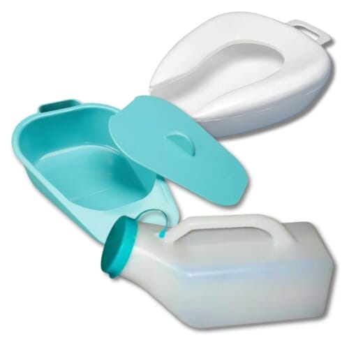 Portable Bed Pans & Portable Urinal Bottles With Lids For Elderly